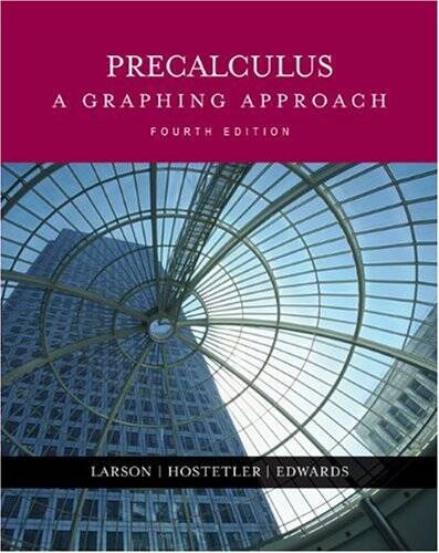 Precalculus: A Graphing Approach - Hardcover By Ron Larson - GOOD ...