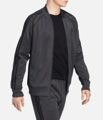 SMALL adidas Originals MEN'S SST TRACKSUIT Jackets & Pants GRAY/BLK ...