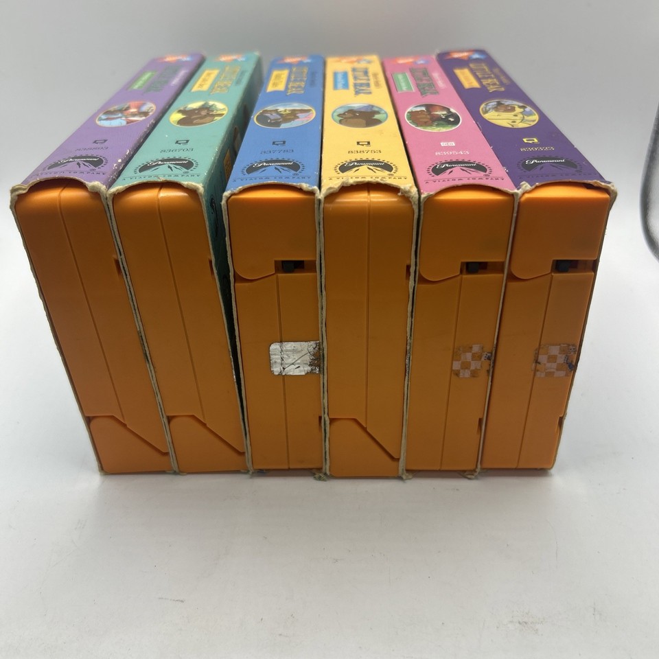 VINTAGE 1997 Little Bear VHS Lot Of 6 Tapes 4 Episodes Each Orange ...