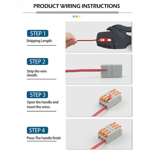 Universal Docking Connectors Compact Spring Splicing Mini Push In ...