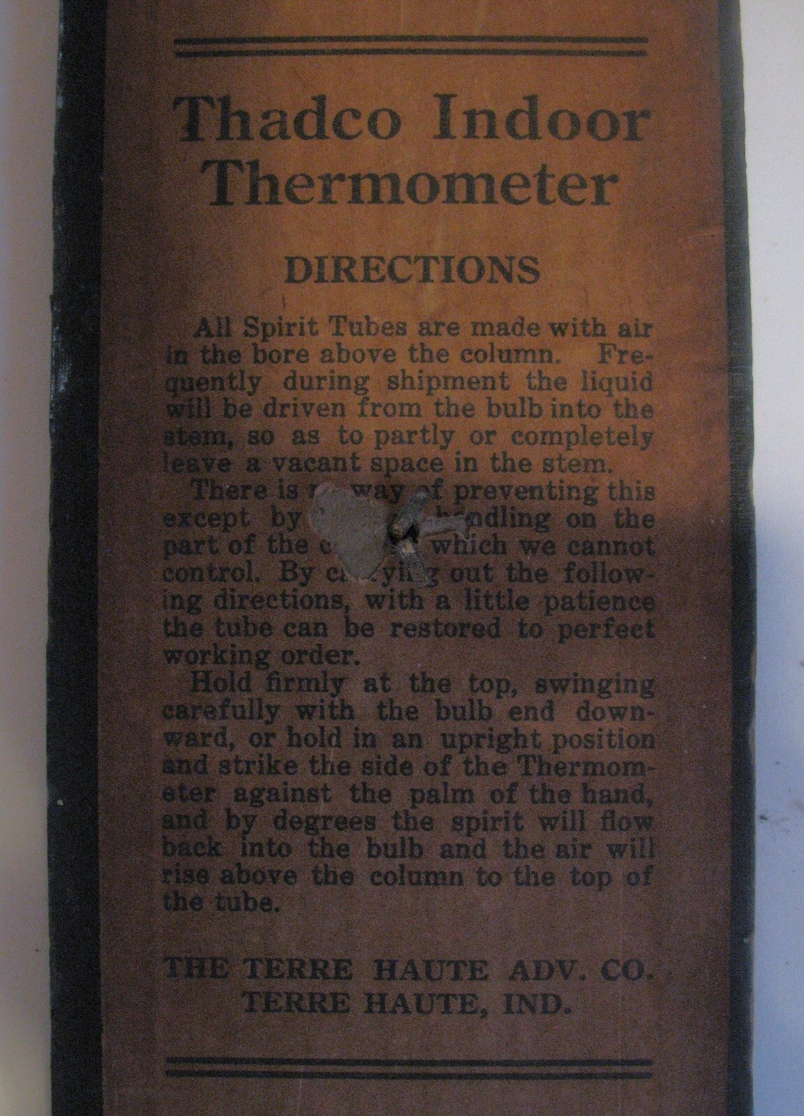 Vtg Alf W Fuchs Jewelry Company Masonite Wall Mount Thermometer ...