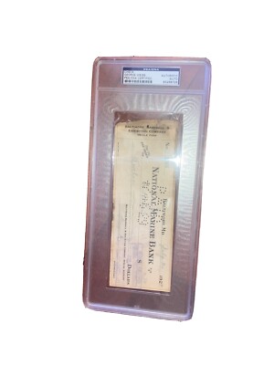 George Weiss New York Yankees Signed check 1929 baltimore orioles psa ...