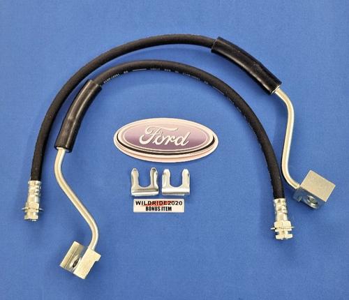 Ford F100 F150 Bronco Front Brake Line Hydraulic Hose Set LH & RH: 1981 ...