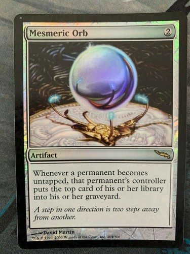Mesmeric Orb Foil Mirrodin Mtg Magic the Gathering | eBay