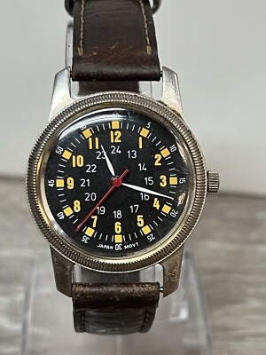 Military Style Type A-D MIL-W-6433 Silver Tone Spec Men's Watch 32mm | eBay