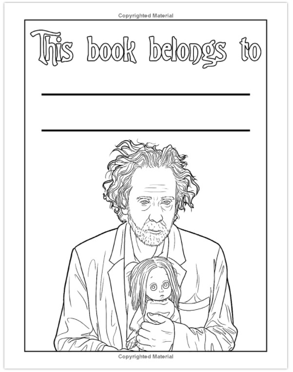 Tim Burton Coloring Page