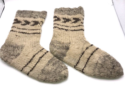 VINTAGE NATIVE ABORIGINAL COWICHAN HEAVY WOOL SOCKS | eBay