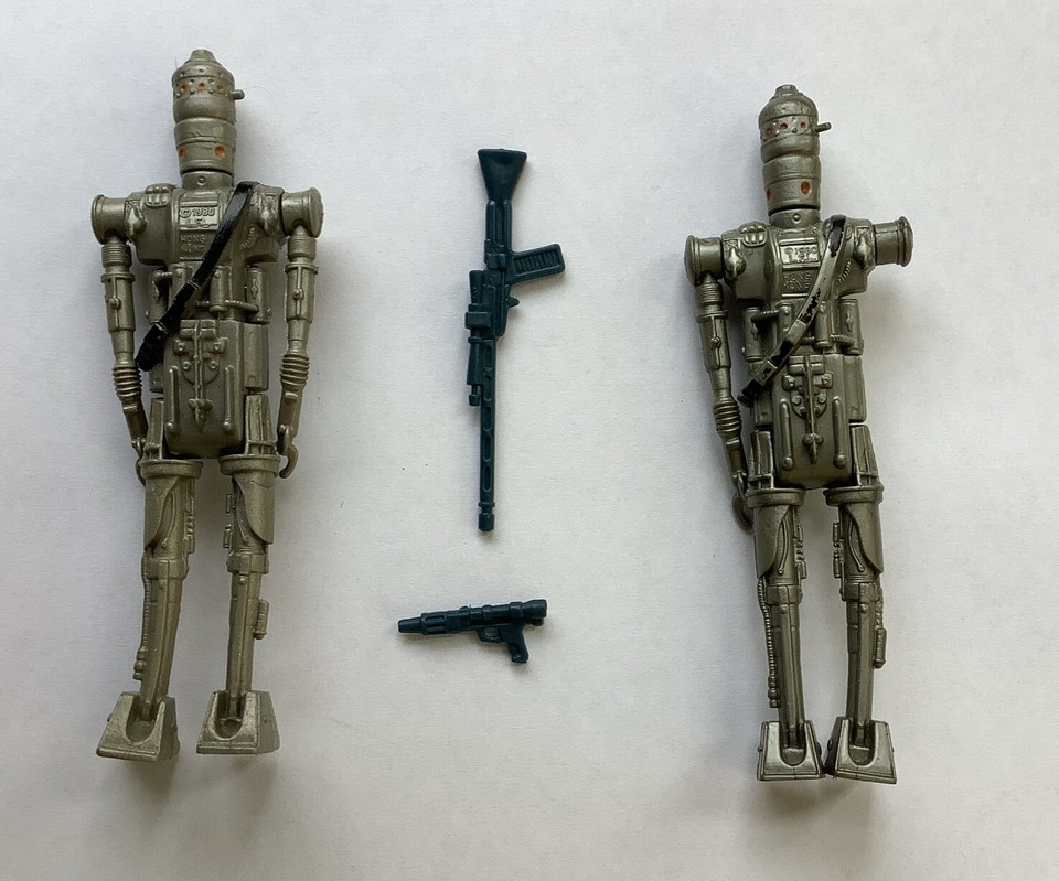 2 1980 Vintage Star Wars figure IG-88 BOUNTY HUNTER 1 Complete w ...