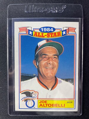 1985 Topps Joe Altobelli 1984 All-Star #12 of 22 Orioles!!! | eBay