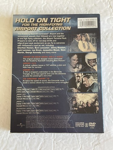 AIRPORT Terminal Pack - 1, 1975, 77, & Concorede 79 - 4 MOVIE FRANCHISE ...
