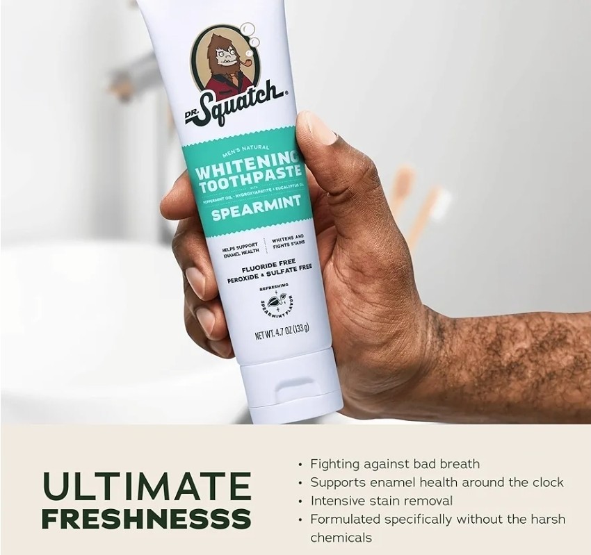 Dr. Squatch Natural Teeth Whitening Toothpaste Kit - Citrus Mint ...