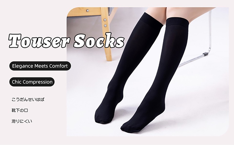 Trifolium Women’s 80 Denier Knee High Nylon Pop Socks Comfort Top 3 ...