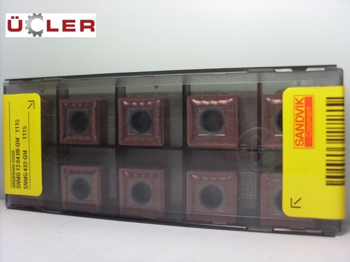 10 X SANDVIK SNMG 120408-QM 1115 REVERSIBLE CUTTING PLATES CARBIDE ...