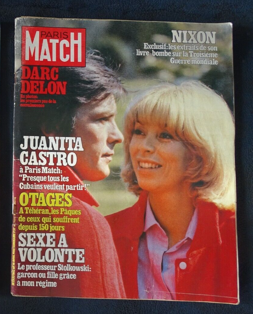 Lot magazine revue Paris Match couverture spécial Alain Delon rétro ...