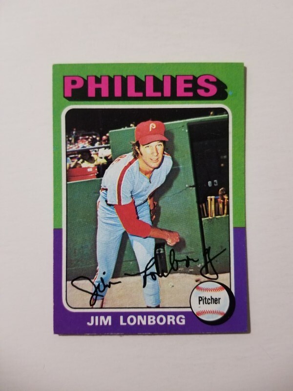 JIM LONBORG 1975 TOPPS BASEBALL CARD #94 PHILADELPHIA PHILLIES | eBay