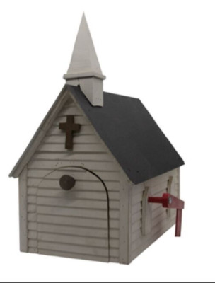 Church Wooden Mailbox, Decorate the entrance, Wooden Mailbox | Decor | eBay