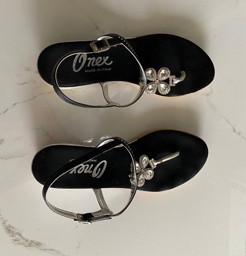 Onex Women’s Black Jeweled Taylor Sandals Size 8 VGUC | eBay