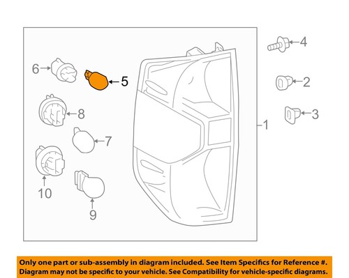 TOYOTA OEM 87-23 4Runner Rear Lamps Backup Lamps-Backup Lamp Bulb ...