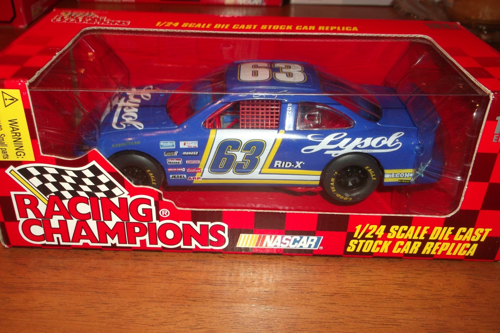 TRACY LESLIE #63 LYSOL RID-X 1997 EDITION RACING CHAMPIONS 1:24 SCALE ...