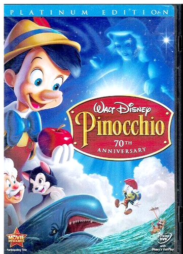 Pinocchio (DVD, 2009, 2-Disc Set, 70th Anniversary Platinum Edition ...