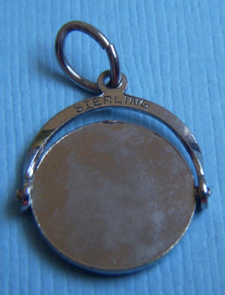 Vintage West Virginia Panhandle State spinner sterling charm | eBay