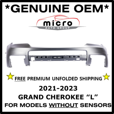 2021 2022 2023 JEEP GRAND CHEROKEE L FRONT BUMPER COVER OEM PRIMED ...
