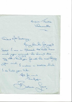 Barbara Law Hand written and Signed Letter | eBay Australia