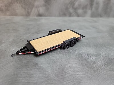 1/64 Custom scratch built 20' Drop Deck Trailer Black Wood Deck | eBay