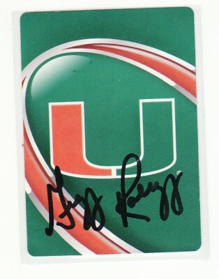 GREGG RAKOCZY MIAMI UNIVERSITY PATRIOTS 1991-92 AUTOGRAPHED PLAYING ...