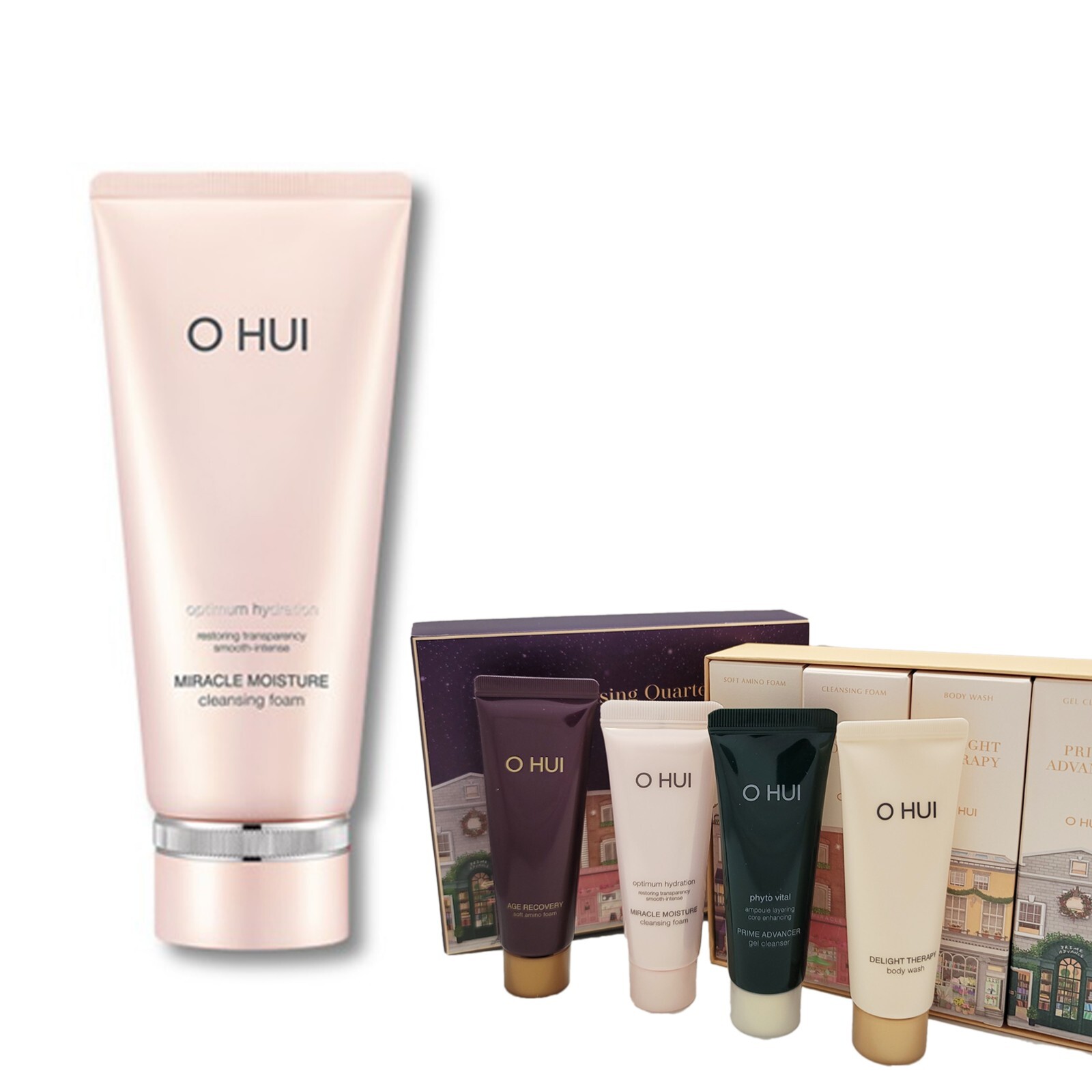 OHUI/O HUI-Miracle Moisture Cleansing Foam 200ml+Cleansing Quartet Kits ...