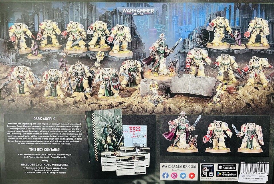 New Sealed OOP Deathwing Assault Dark Angels Army Box Set Warhammer 40K ...