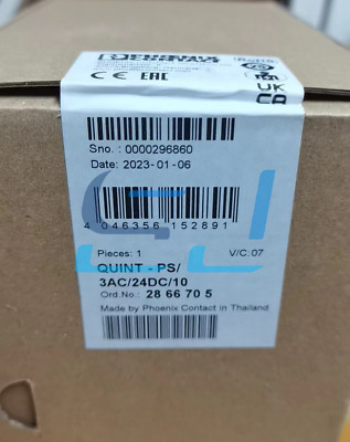 Brand new PHOENIX QUINT-PS/3AC/24DC/10 2866705 Switching Power Supply ...