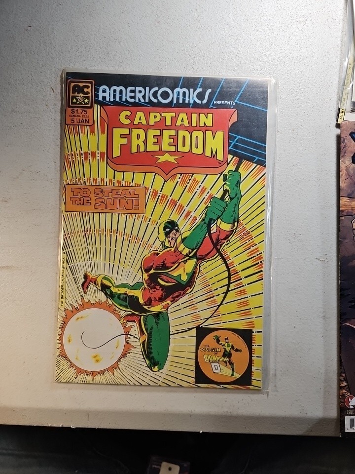 1983 AC Comic Americomics #5 Captain Freedom LN Bagged And Boarded | eBay