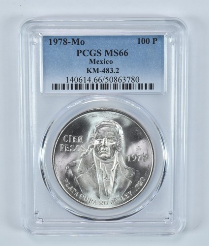 1978 Mo Mexico 100 Pesos MS66 PCGS Blue Label *6596 | eBay