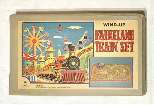 Wind-Up Fairyland Train Set Tin Vintage Collectible Rexury Japanese ...