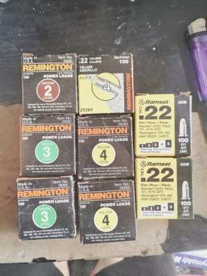 Remington Low Velocity Power Loads 100ct Packs Levels 2, 3 and 4 w ...