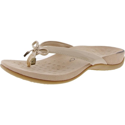 Vionic Womens Bella Beige Slip On Thong Sandals Shoes 6 Medium (B,M ...