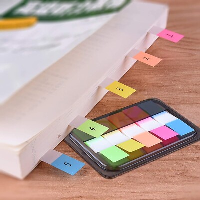 Tabs Sticky Index Post Adhesive Highlighter Flags Page Marker of 1 Pack ...