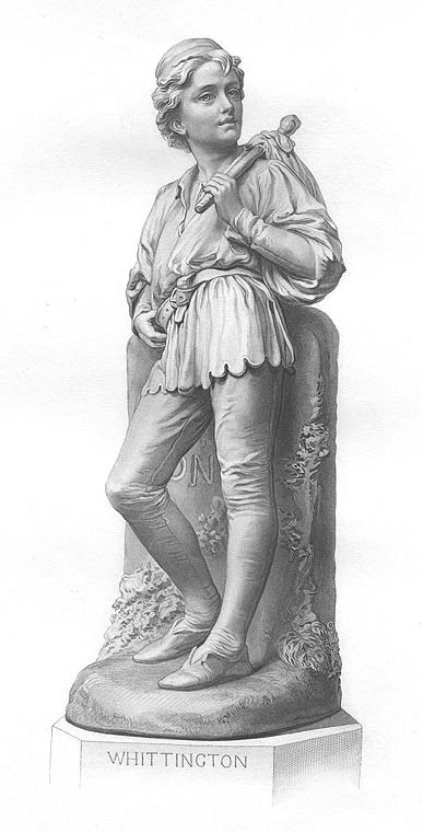 LONDON LORD MAYOR DICK RICHARD WHITTINGTON AS A BOY ~ 1880 Art Print ...