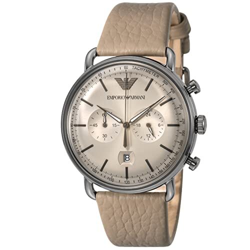 [Emporio Armani] Watch AVIATOR AR11107 Men's Beige | eBay