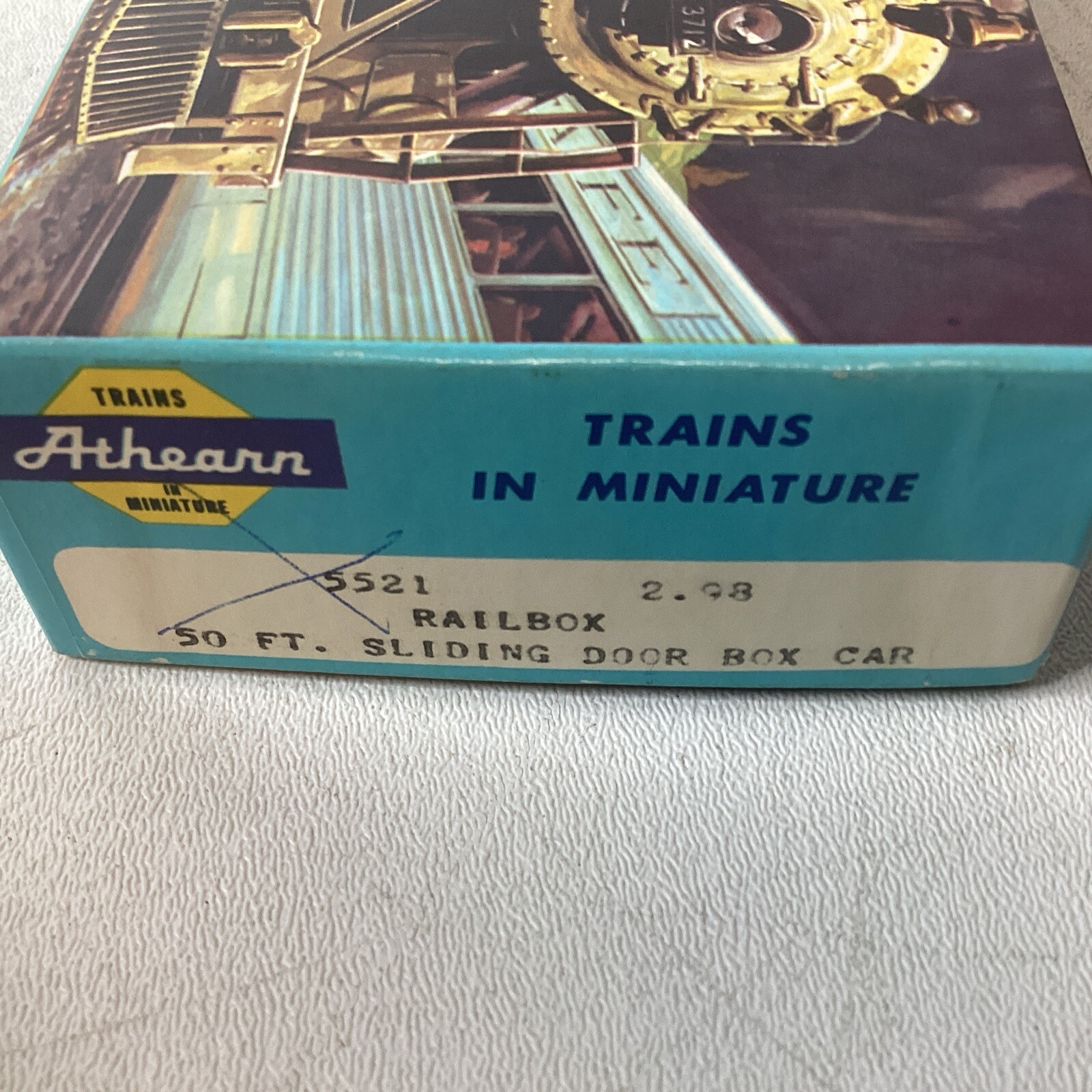 HO scale Athearn Railbox RBOX 50' ACF sliding door box car train MW KD ...