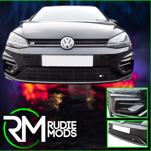 VW GOLF R MK7.5 2017-2020 FRONT GRILLE SET FROM ZUNSPORT ZVW88817B ...