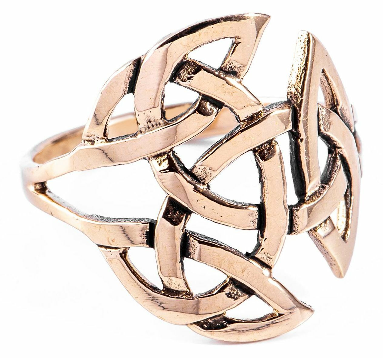 Nemain Celtic Open Trinity Ring Bronze Symbol Jewelry Size 60 - NEW | eBay