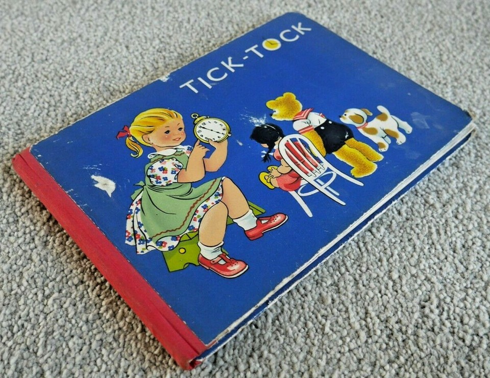TICK-TOCK CHILDREN'S HARDBACK BOOK 1960 WITH CLOCK AMY KAROLYI HUNGARY ...