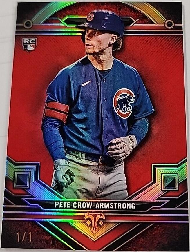 2024 Topps Triple Threads - Pete Crow-Armstrong #154 Ruby /1 (RC) for ...