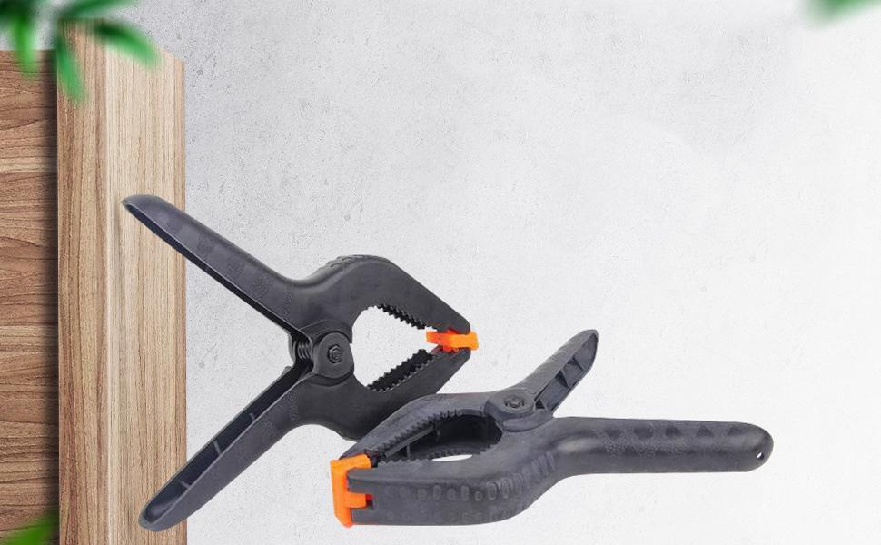 6.5" Micro SPRING CLAMP SET - Black - 2 pcs | eBay