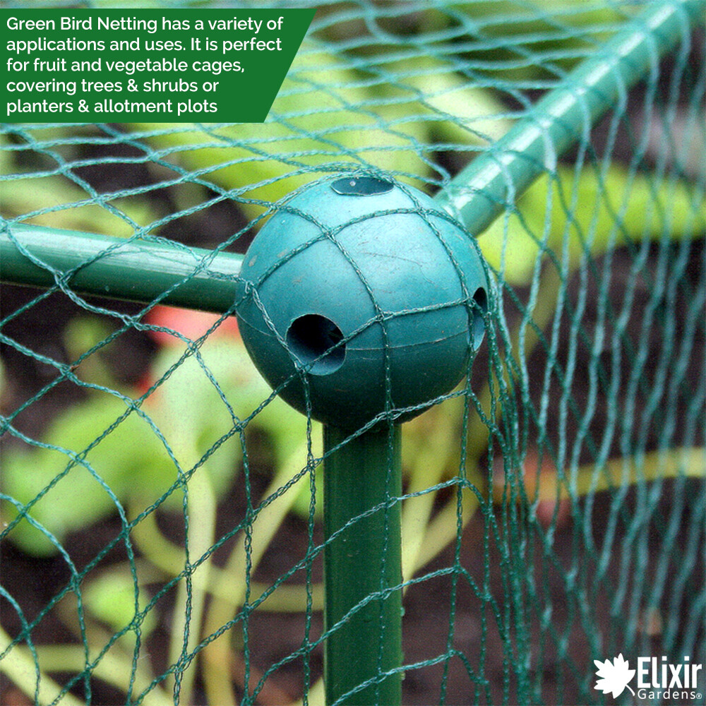 Green Bird Netting | Fruit, Vegetable, Plant & Pond Protection Net ...