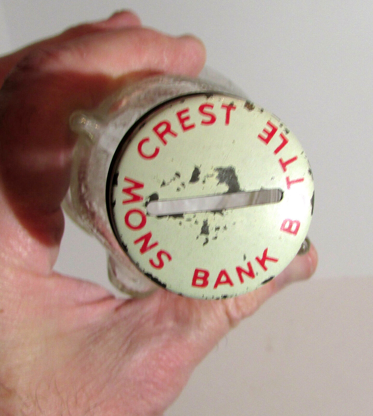 Nice Snow Crest Bank Bottle Glass Bear Salem Ma Vintage 1950's | eBay