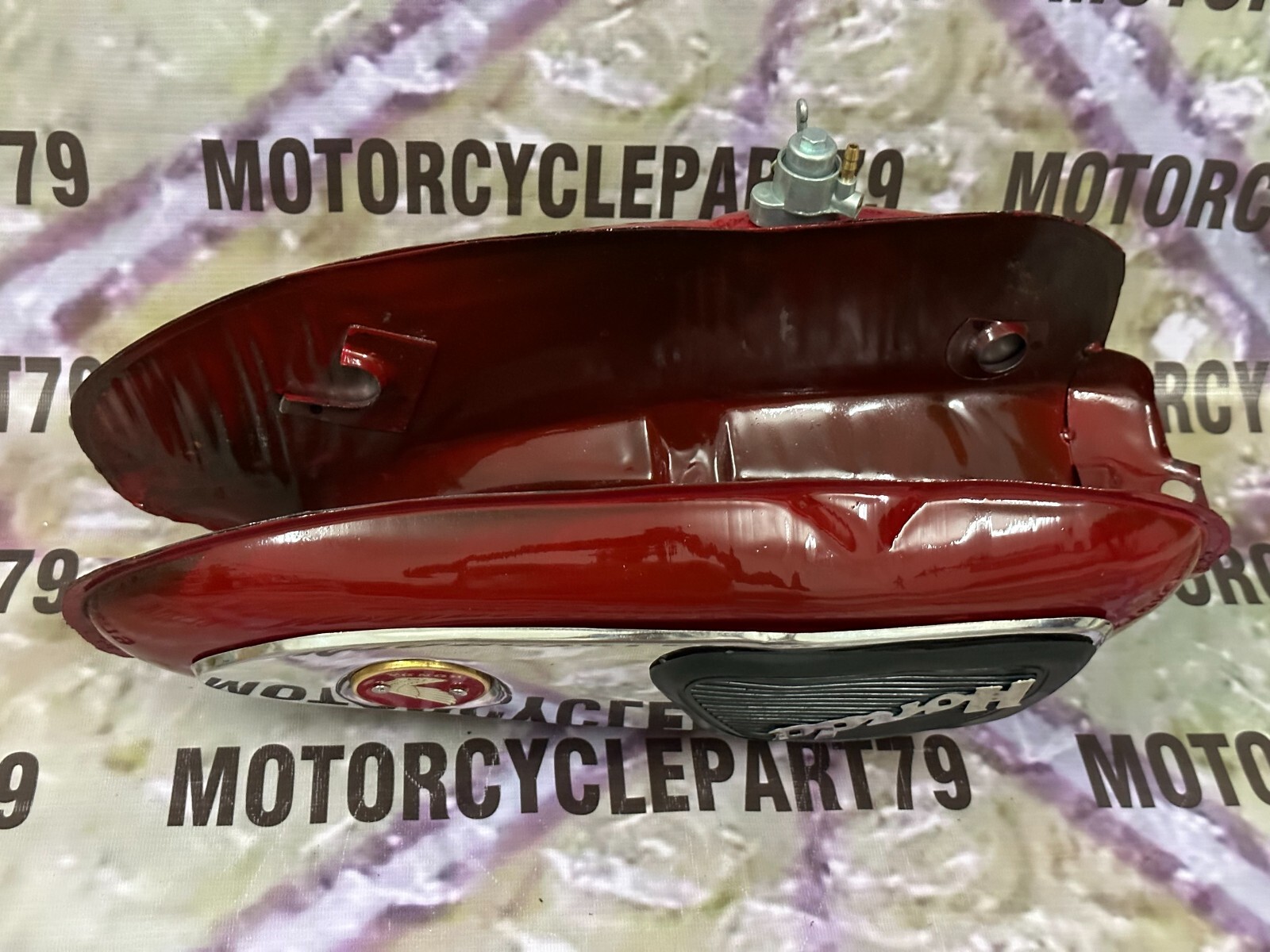 66-67 Honda SS50 Fuel Gas Tank. 71-72 SS50E SS50V, CD50 CL50 In Red ...