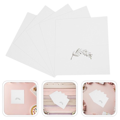 50 Pcs Carte Pliante De Siège Cartons Placement Table Bébé Banquet ...